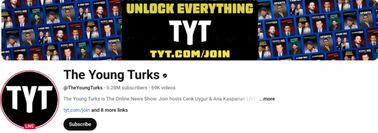 Top 20 Best YouTube Channels to Follow for Politics - TubeOnAI