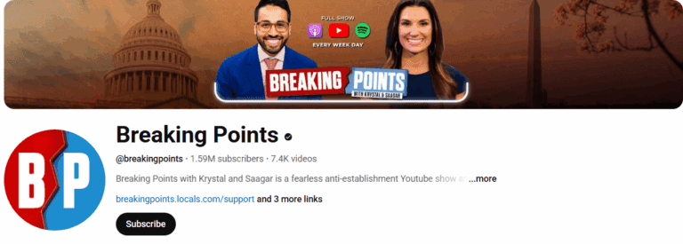 Top 20 Best YouTube Channels to Follow for Politics - TubeOnAI