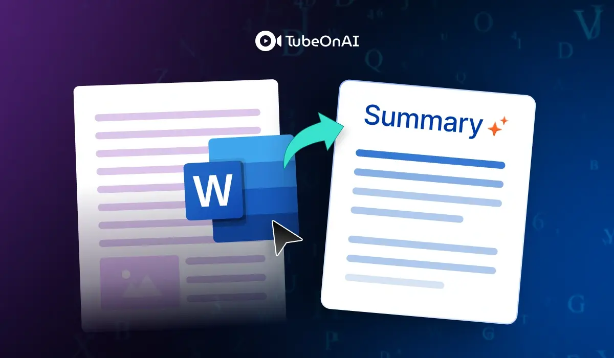 AI Word Document Summarizer - TubeOnAI